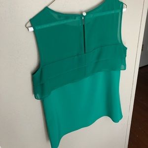 Alex + Alex | Tops | Alex Alex Kelly Green Blouse Ruffle Size 2 | Poshmark